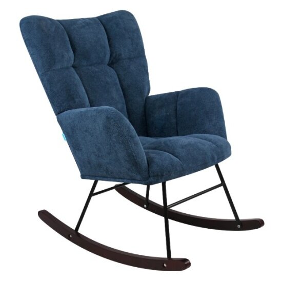 Кресло для дома Defender Aria Тем. син, качалка, вельвет Tampa