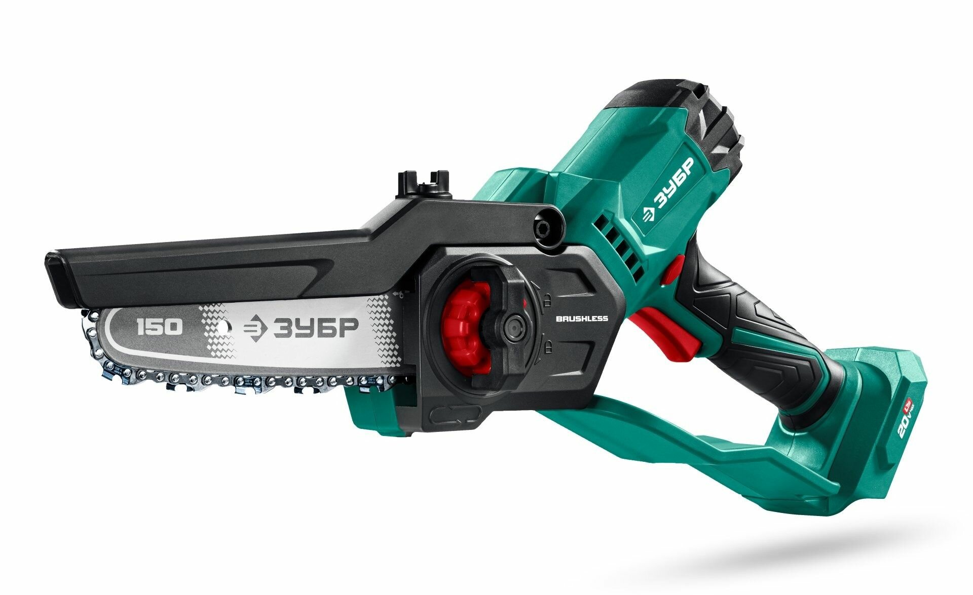 Мини-пила цепная аккумуляторная, ЗУБР 20 В, 150 мм шина, без Аккумуляторной батареи (LMS)