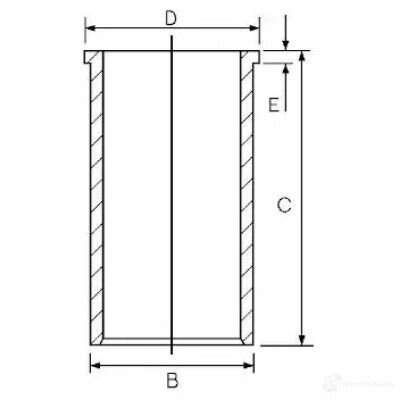 Гильза GOETZE 14-020450-00 dm.86.00 мм Opel Astra G, Speedster, Vectra B, Zafira A 2.2 16v 00-> Z22se