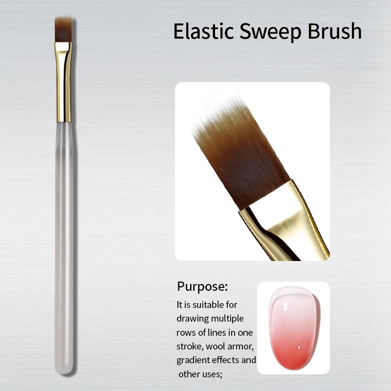 Кисть для дизайна ногтей Elastic Sweep Brush