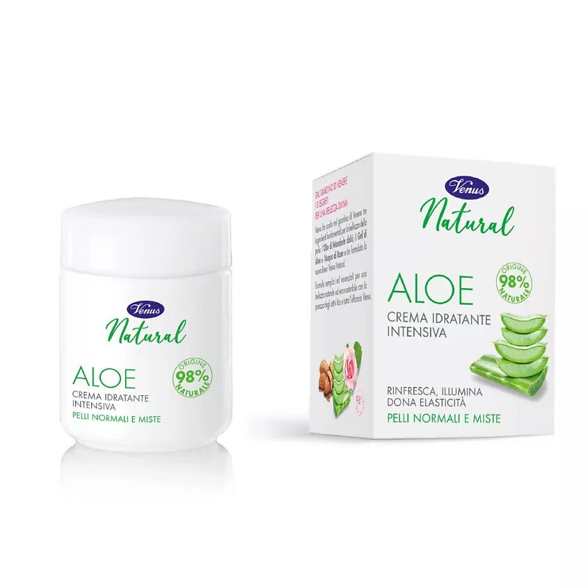 VENUS Крем для лица с алоэ вера Natural, 50 мл