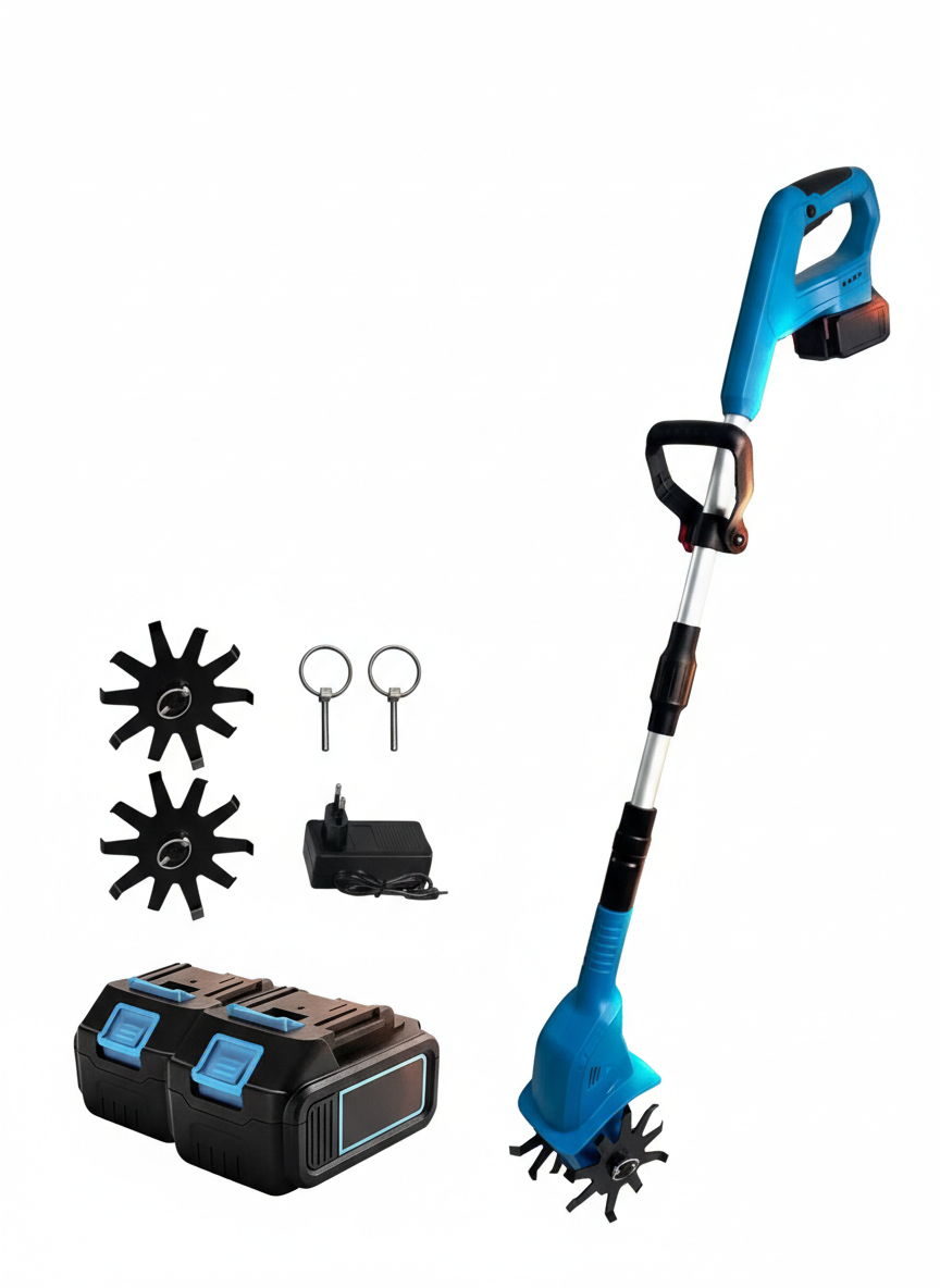 Культиватор аккумуляторный электрический садовый ручной для дачи