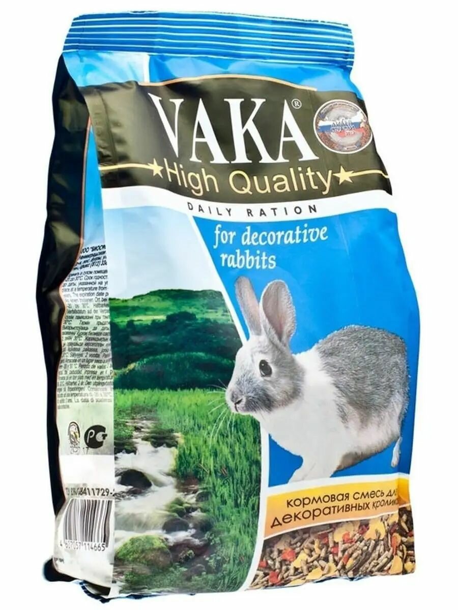 Вака Higt Quality корм для декоративных кроликов 500г