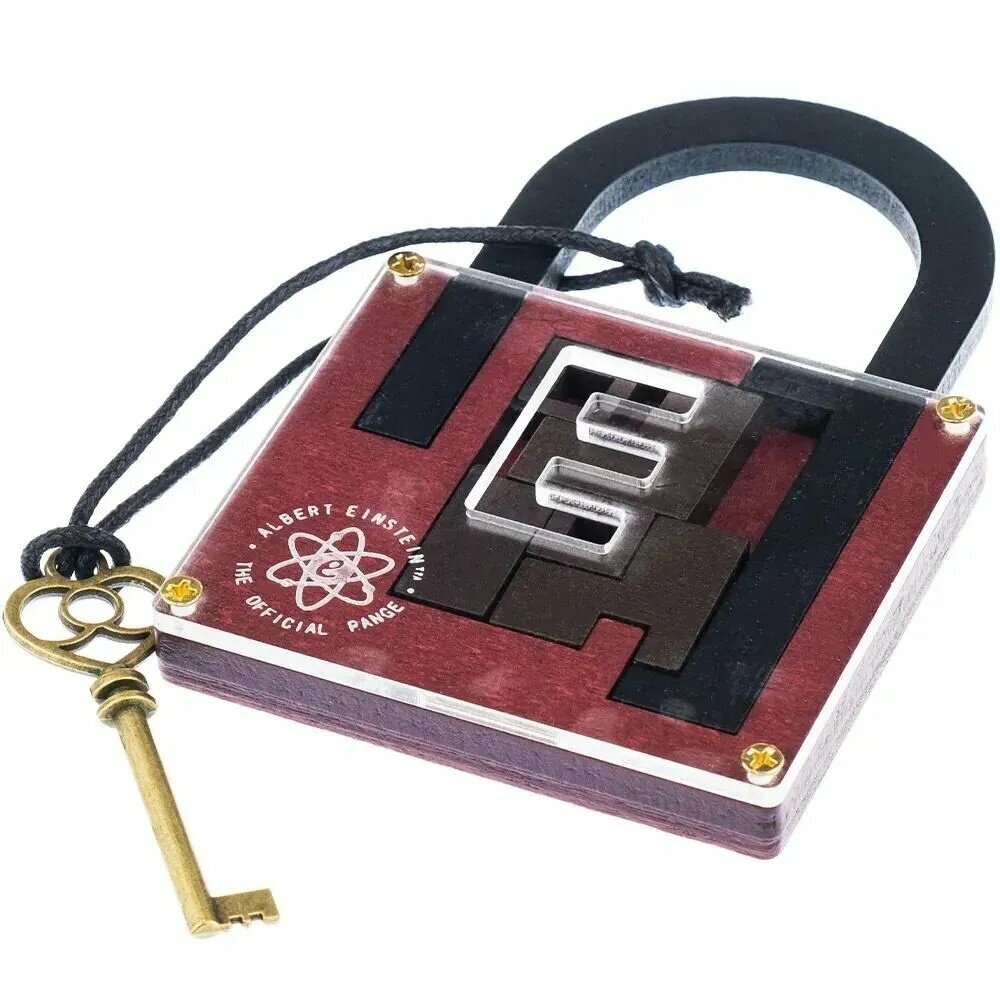 Деревянная Головоломка Замок Эйнштейна Темно-коричневый