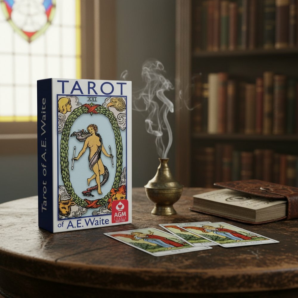 Карты Таро "A.E.Waite Tarot Blue Edition - Mini" AGM Urania / Таро А. Э. Уэйта мини 63345 AGM