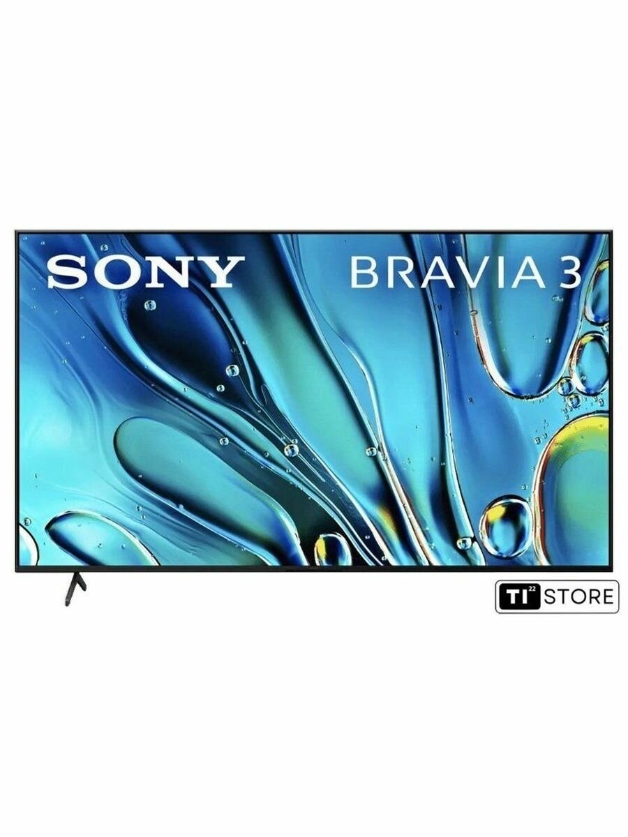 Телевизор Sony Bravia 3 K-65S30 2024, 65", 4K Ultra HD, Smart TV, Google TV, Wi-Fi, Bluetooth, AI Assistant