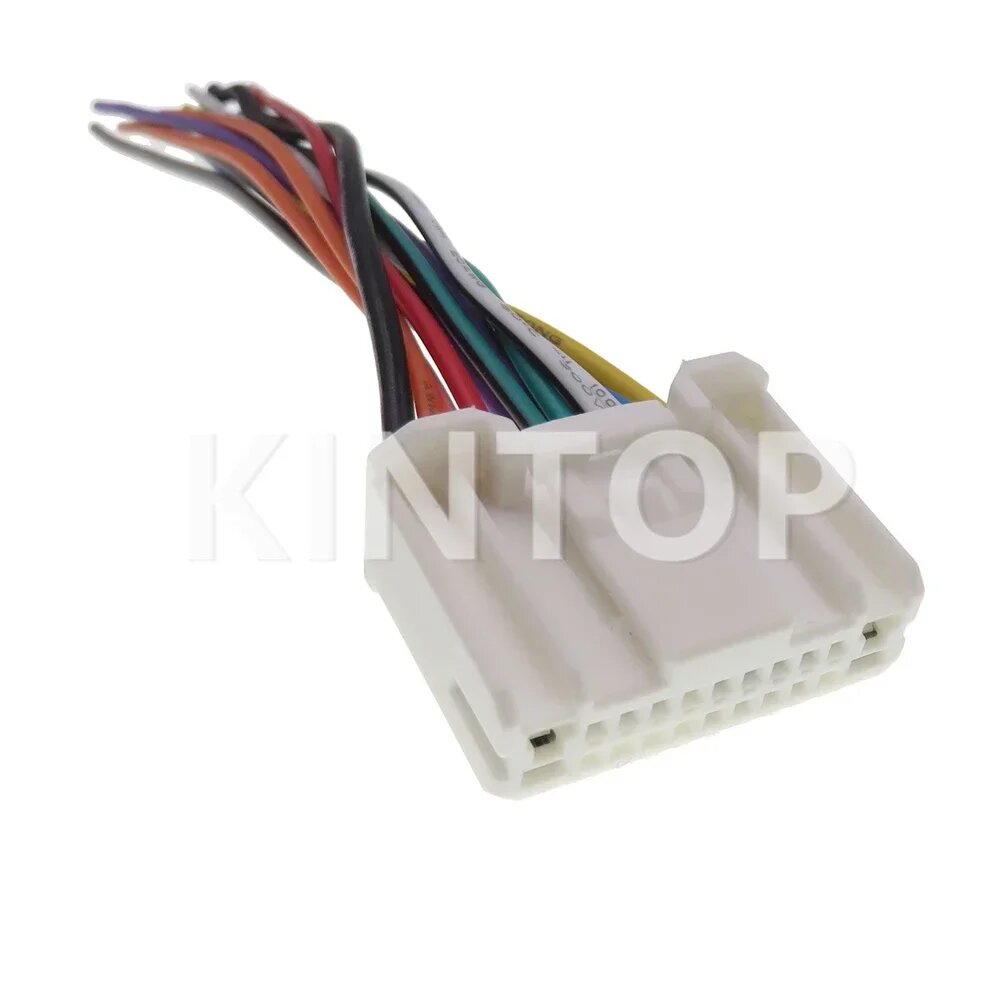 Комплект 20-контактного разъема для автомобильной магнитолы, проводки и адаптера CD-плеера