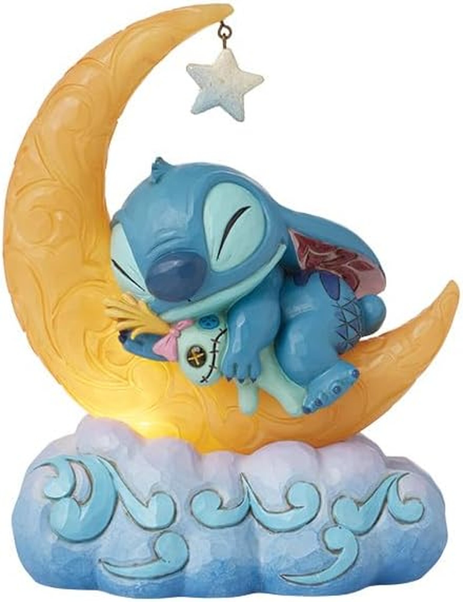 Коллекционная Фигурка Enesco Disney Traditions - Фигурка Stitch and Scrump спящие на луне - 6016334