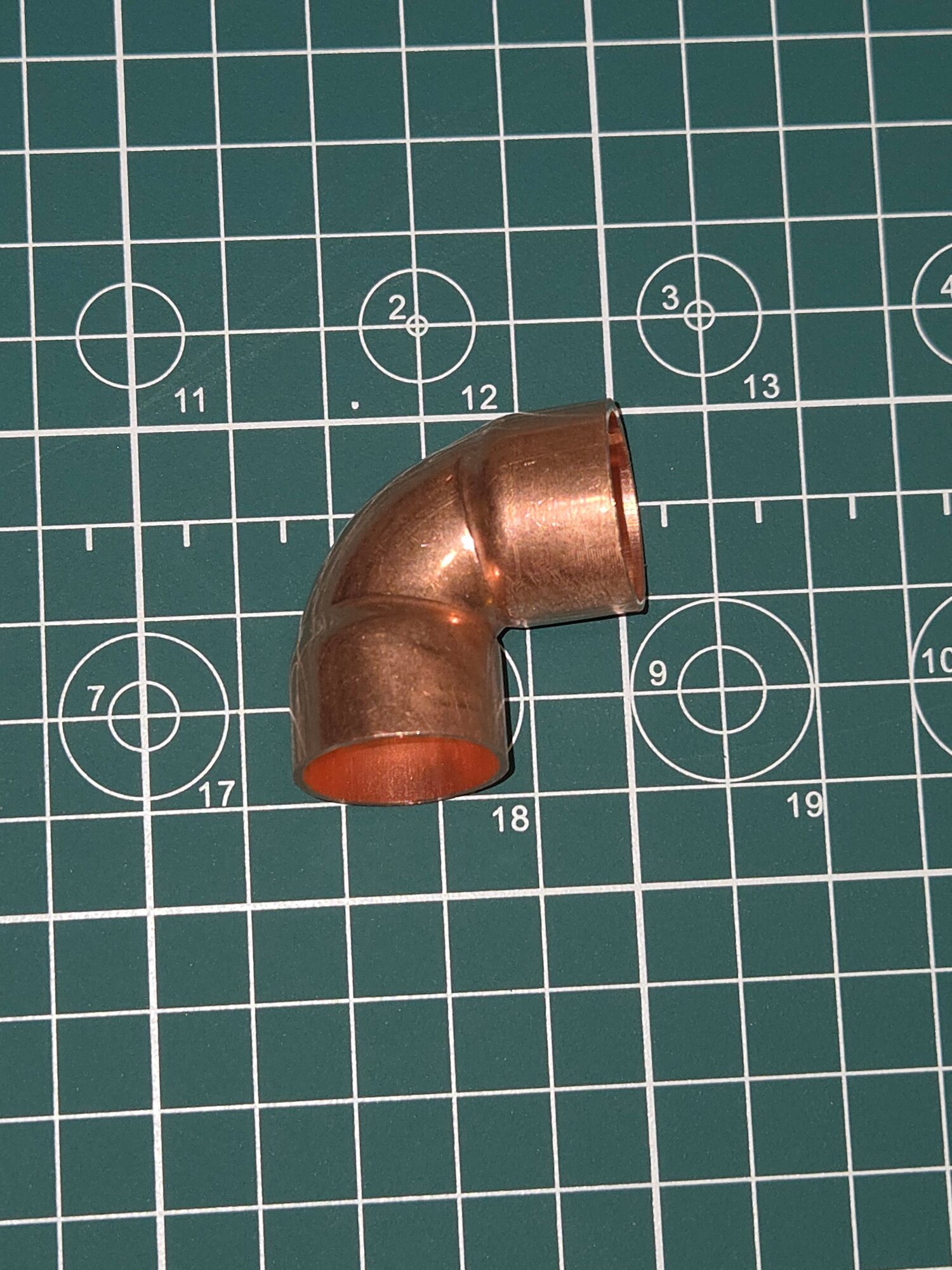 Угол медный под пайку 3/4" (19.05 мм)