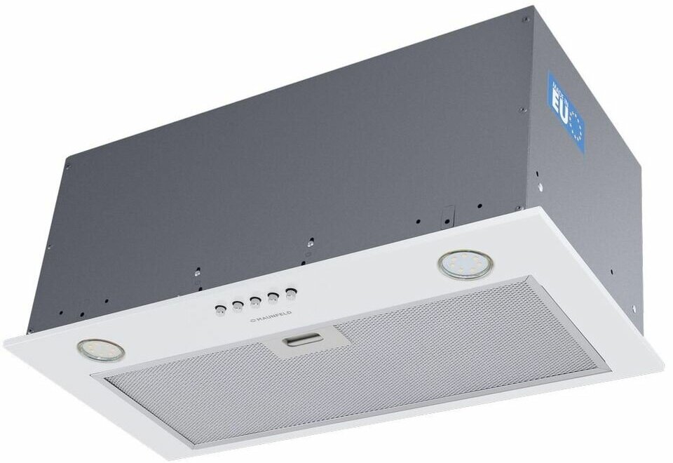 Вытяжка Maunfeld Crosby Power 60 белый, полновстраиваемая, жироулавливающий фильтр, 1050 куб. м/ч