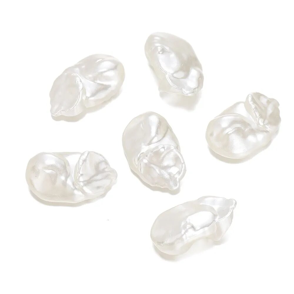 Бусины жемчуг барочный искусственный 16x27mm,10шт для рукоделия и создания украшений.