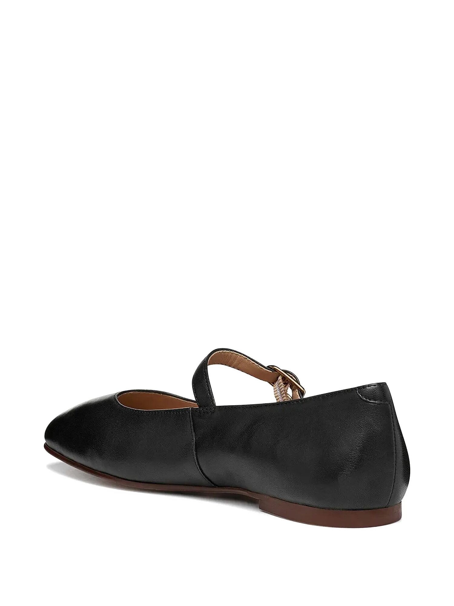 Балетки GEOX Buckle-strap ballet flats, размер 37 EU, black/black — фото 1
