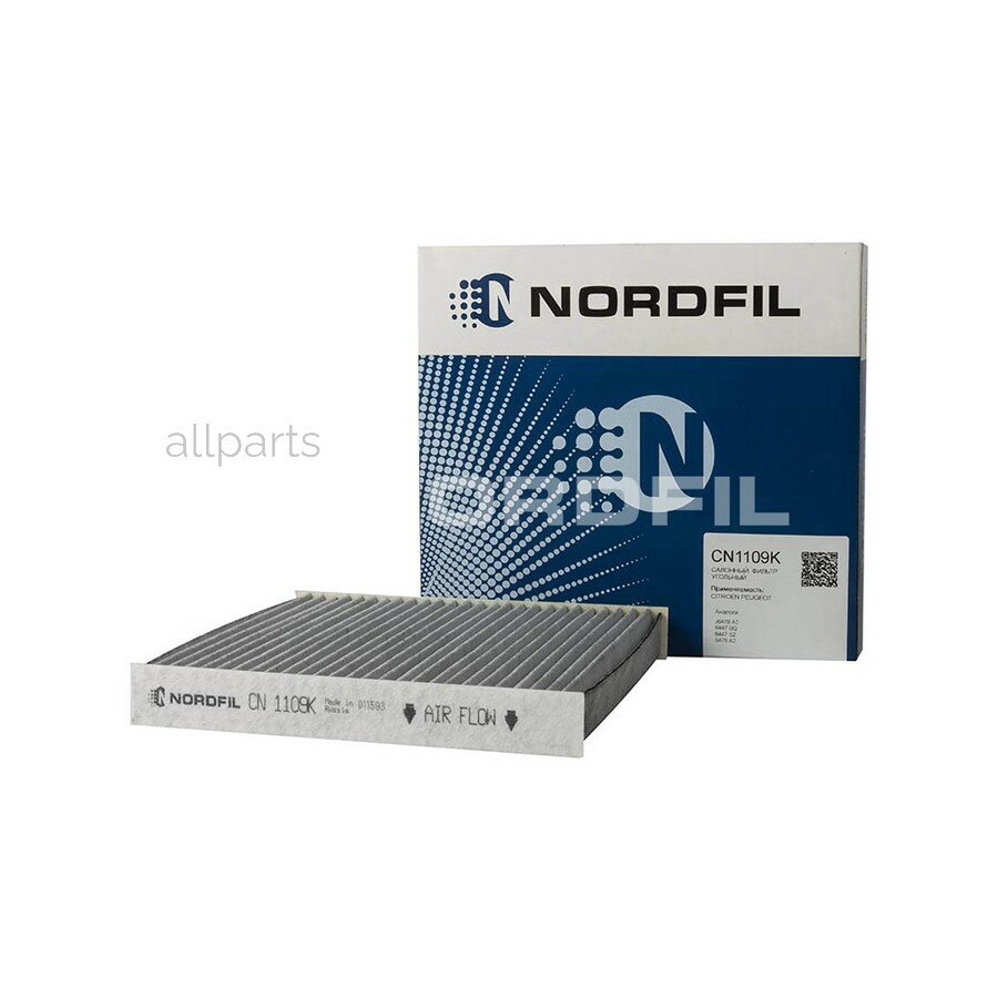 NORDFIL CN1109K Фильтр салона угольный Citroen Berlingo Peugeot Partner DONGFENG H30 Cross / S30