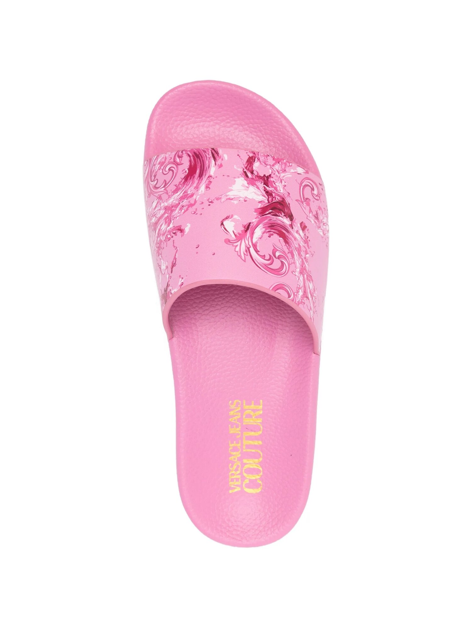 Шлёпанцы Versace Jeans Couture Patterned slides, размер 35, pink — фото 1