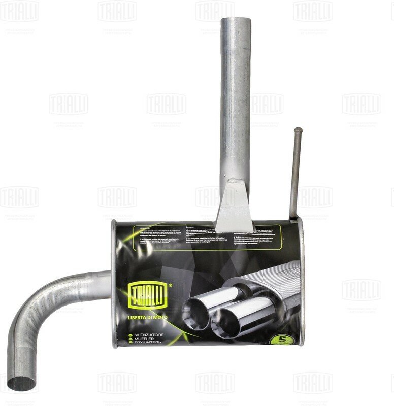 Глушитель-резонатор дополнительный TRIALLI EAM 1806 Vw Passat B3 88- алюминированная сталь Eam 1806