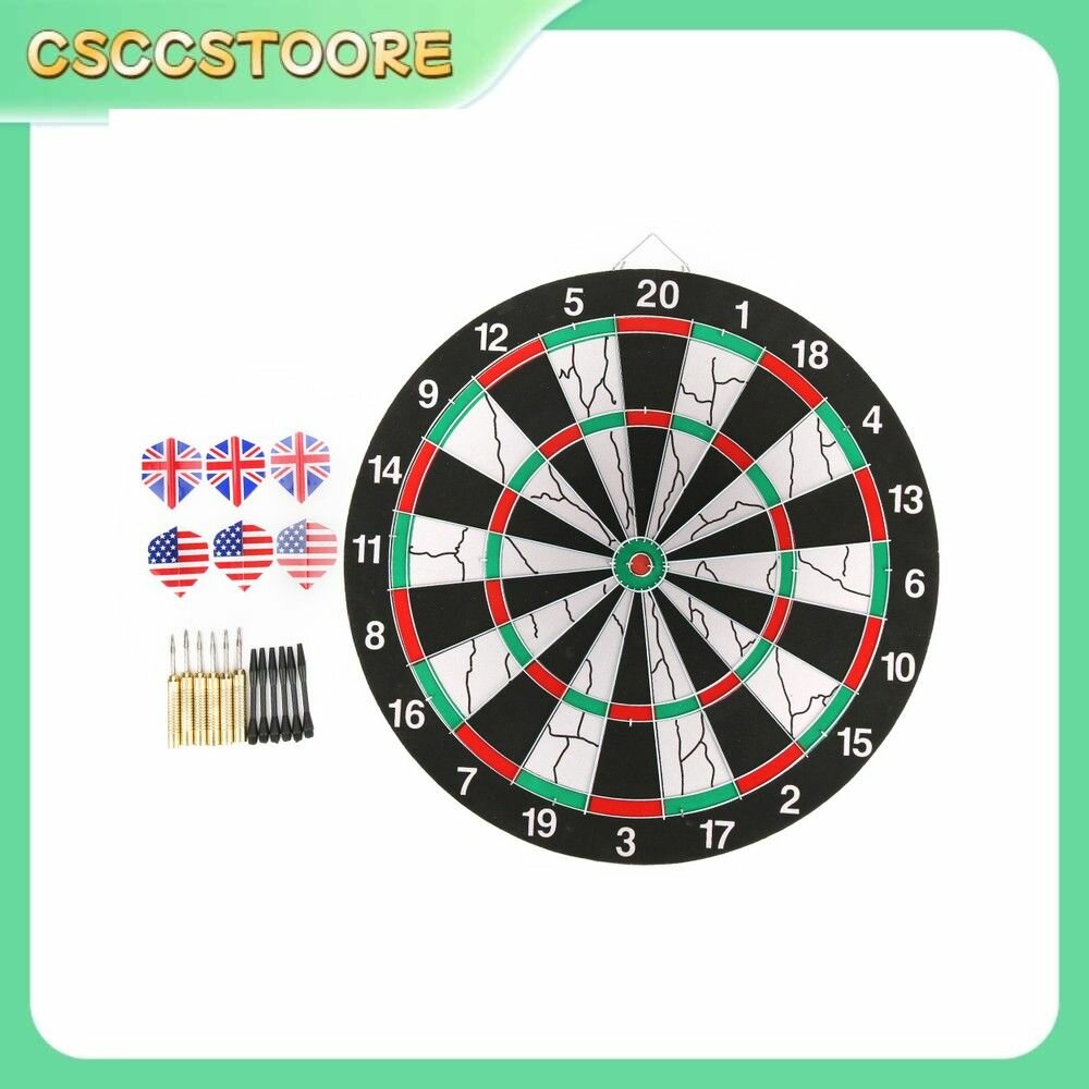 Двусторонняя доска для игры в дартс с набором мишеней