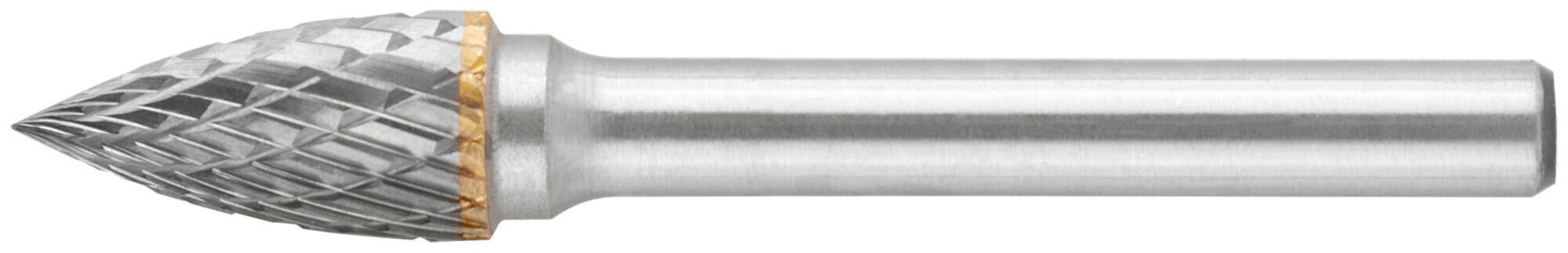 Шарошка карбидная, штифт 6 мм, тип "G", параболическая заостренная 10х20х65 мм