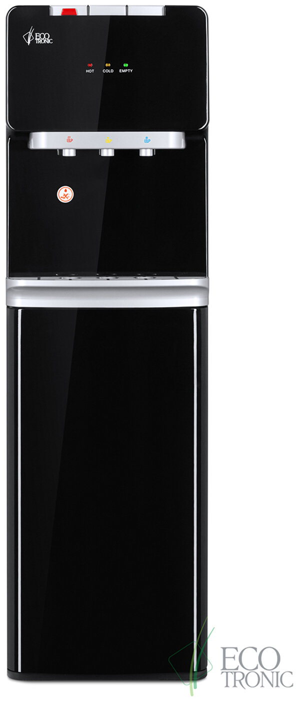 Кулер для воды Ecotronic K41-LXE black, с нижней загрузкой, напольный (ETK12645)