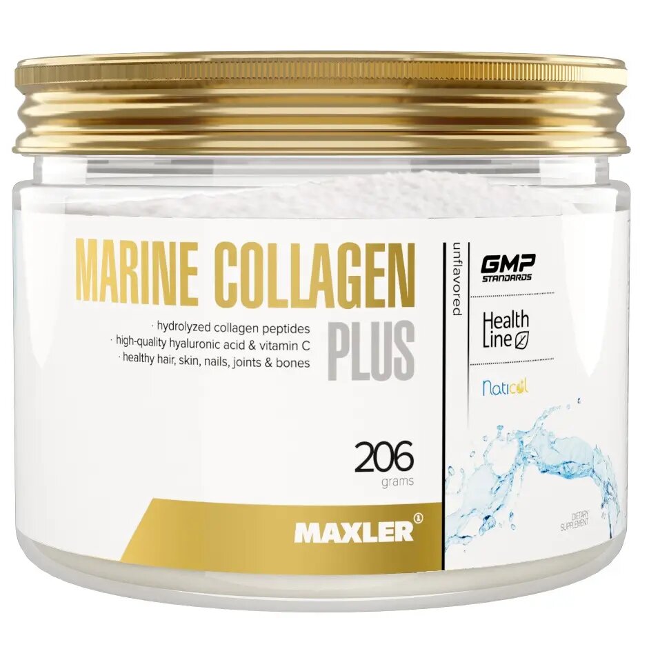 Морской коллаген с гиалуроновой кислотой и витамином С, Морской коллаген с гиалуроновой кислотой и витамином С, 206 г