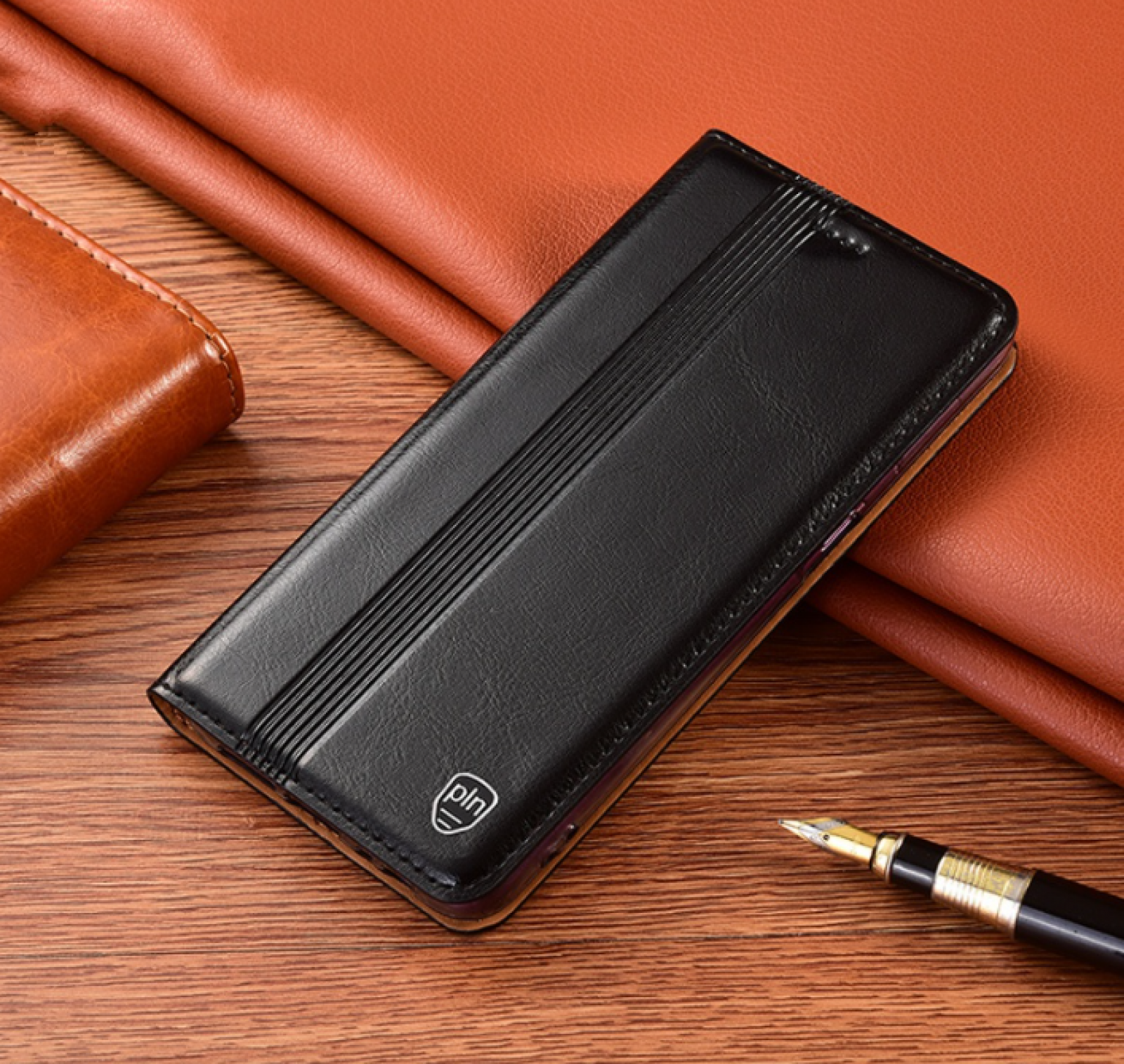 Чехол-книжка MyPads Premium для iPhone 5 / 5S / SE из натуральной мраморной кожи буйвола с магнитным креплением