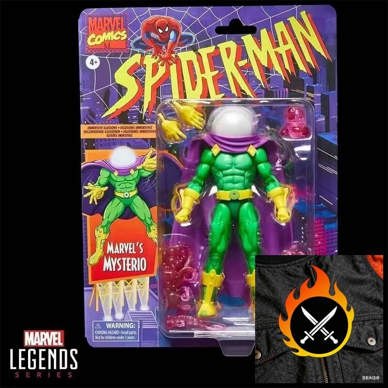 Коллекционная фигурка Marvel Mysterio, Hasbro, ретро серия Человек-паук