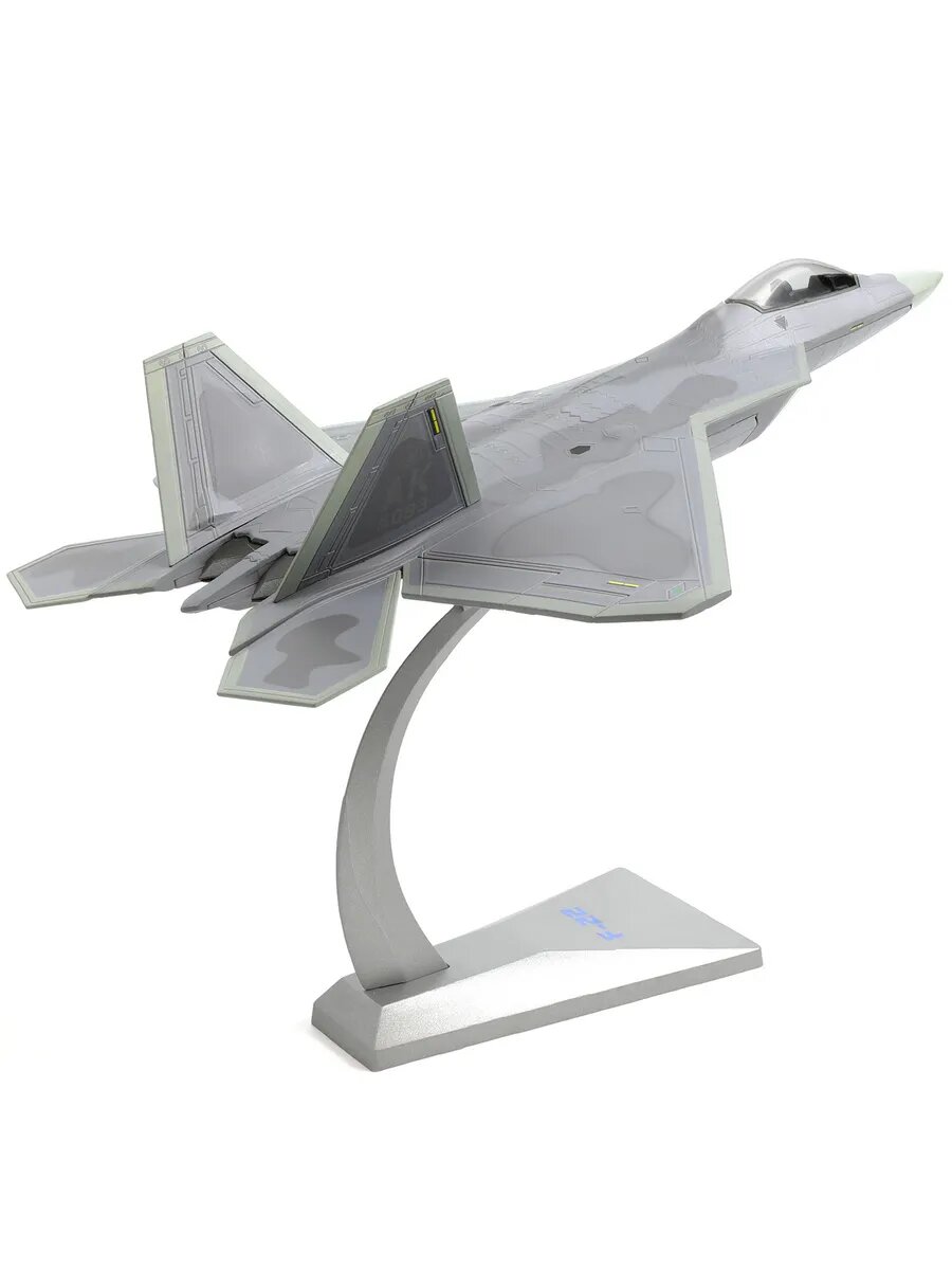 Истребитель F-22 Raptor 1:72 Металл с подставкой Подарок