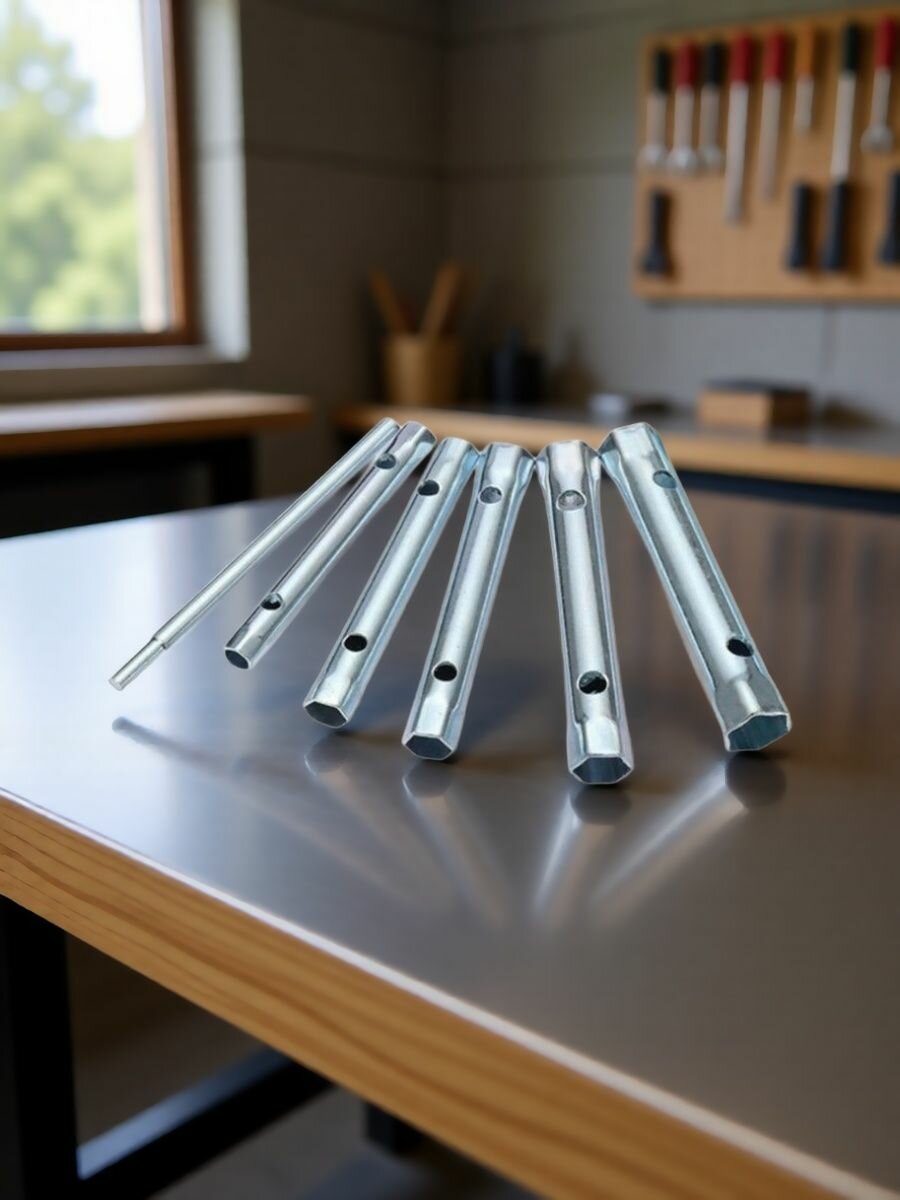 Набор торцевых ключей Строй-Домовой 8–17 мм, серебристый