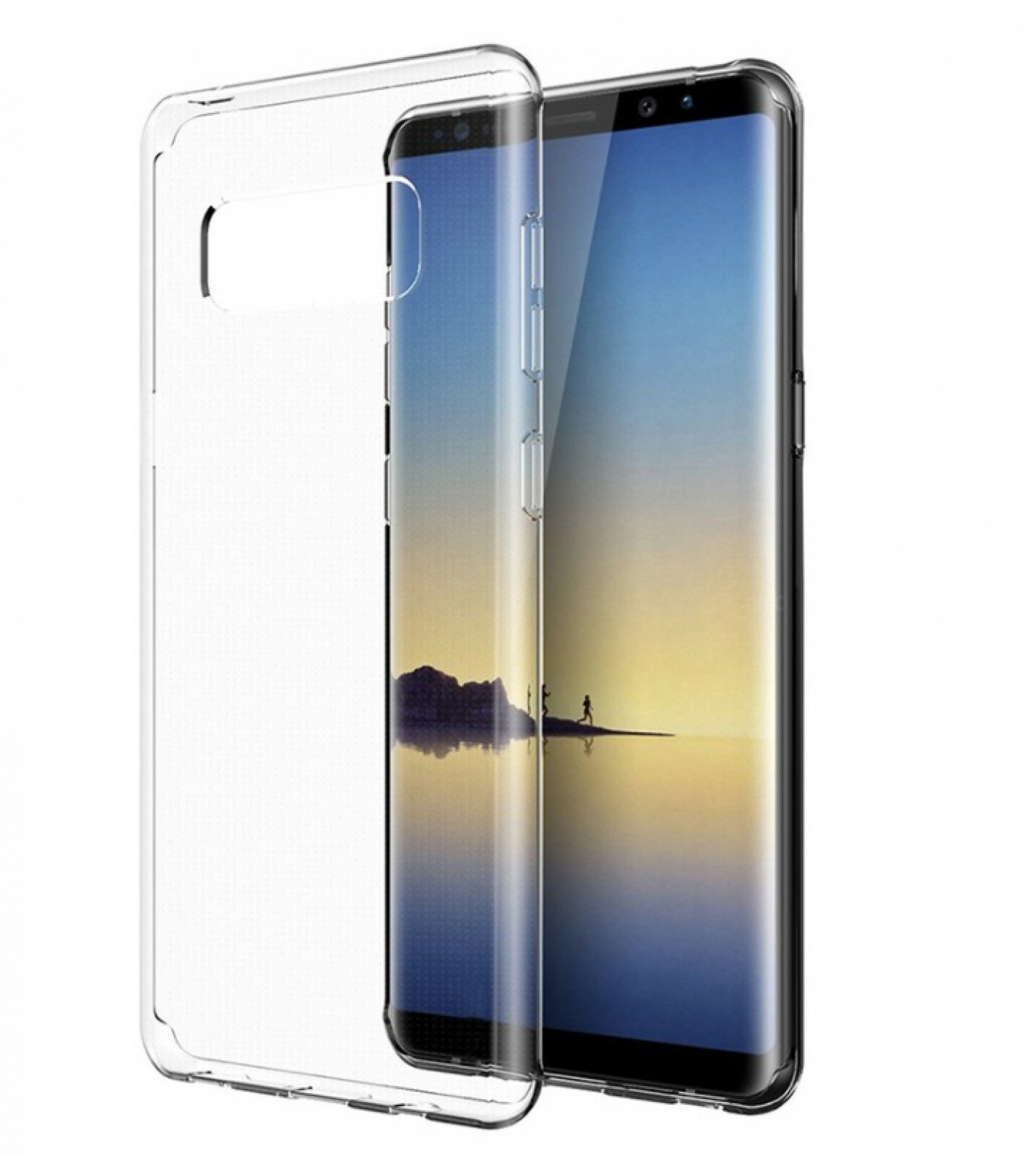 Чехол-накладка MyPads ультра-тонкий прозрачный для Samsung Galaxy Note 8 SM-N950 из мягкого силикона