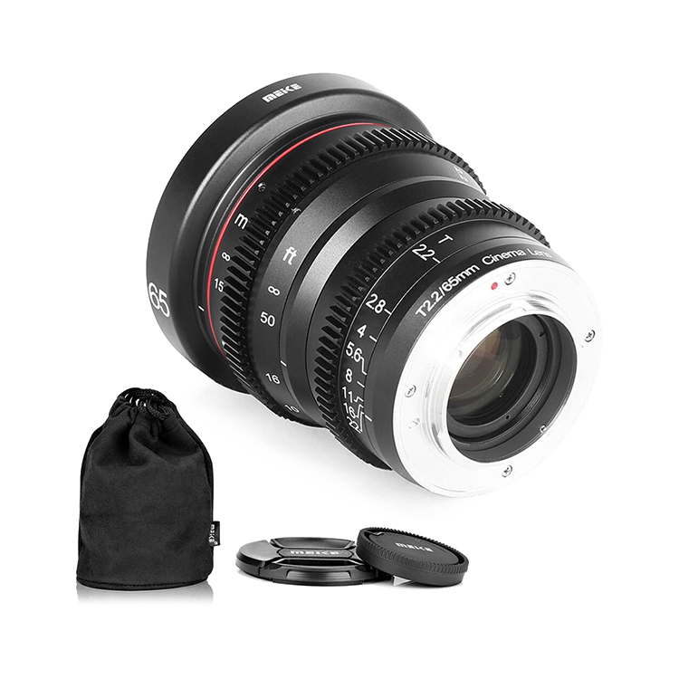 Объектив Meike 65mm T2.2 E-mount, ручная фокусировка, зубчатое кольцо — фото 1