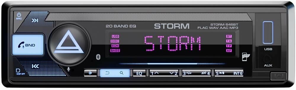Автомагнитола STORM-545BT USB/SD-ресивер 4*51w FLAC USB BT