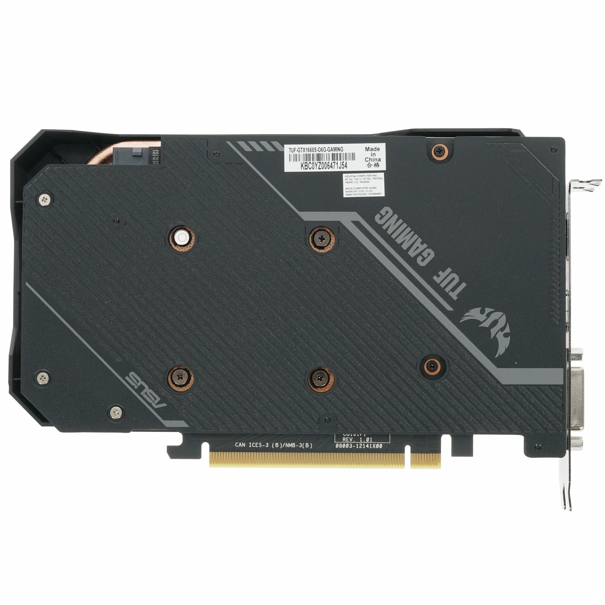 Видеокарта GTX 1660S Asus Tuf Gaming OC — фото 1