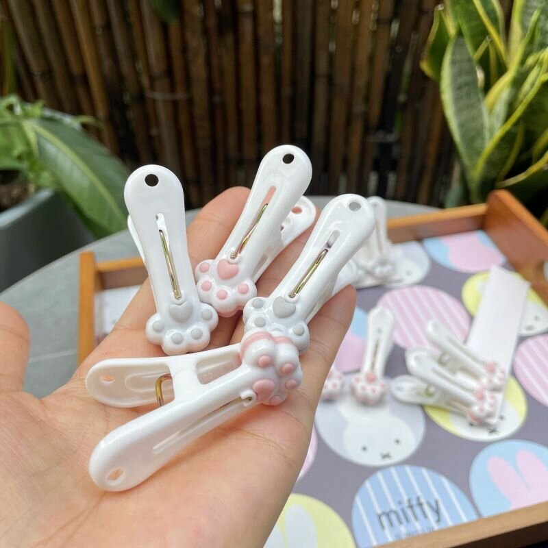 Прищепки для белья,1 упаковка из 12 штук, креативная прищепка для кошачьих когтей-розовая