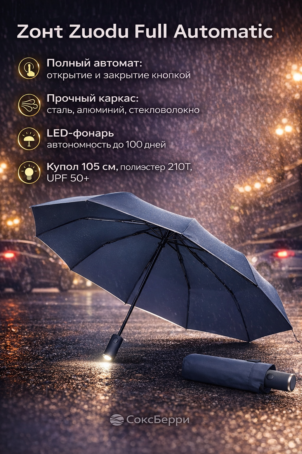 Смарт-зонт
