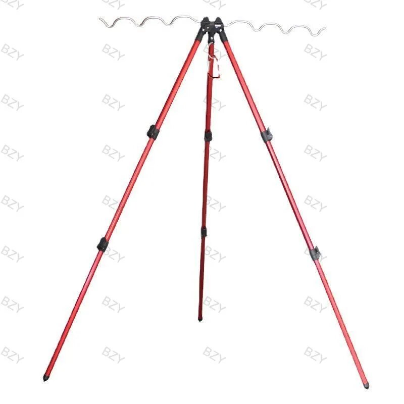Тренога Для Рыбалки Red Folding Fishing Rod Pod Stand Tripod Holder