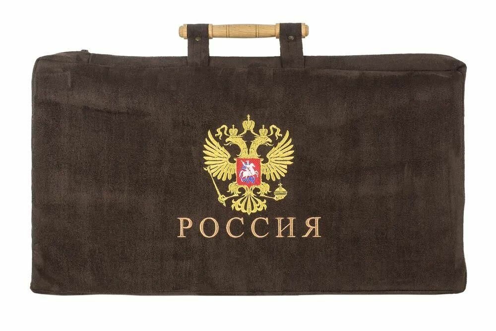 Чехол замшевый "Россия" для больших нард, Haleyan 62889 Haleyan