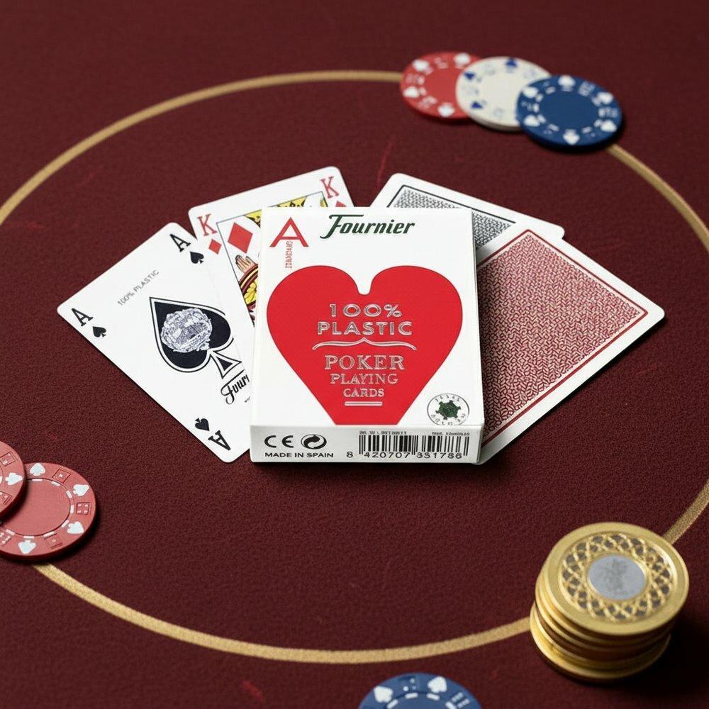 Карты игральные пластиковые "Fournier no. 2500 - Red" 62319 Fournier