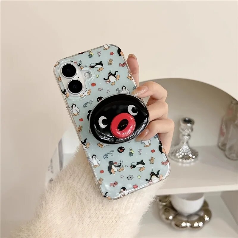 Прекрасный полноэкранный чехол для телефона с рисунком пингвина для iPhone 11 12 For iPhone 17 Air