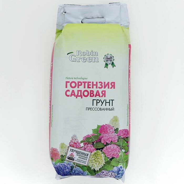 Грунт прессованный для гортензий «Робин Грин», 25 л