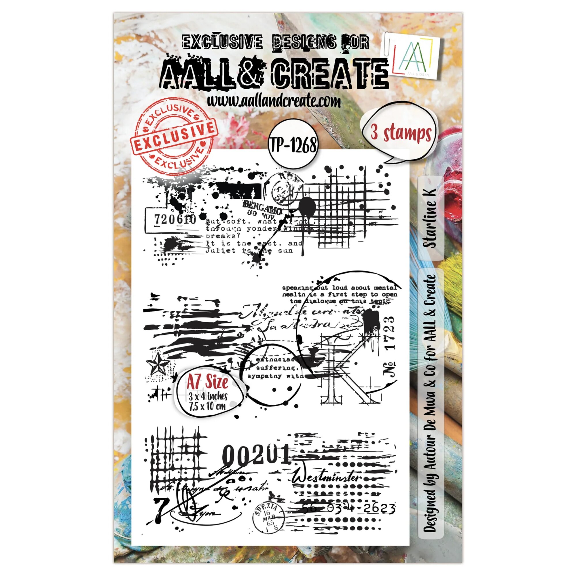 Трафарет All & Create Stinline K TP-1268, 3 шт, F2848-stamps