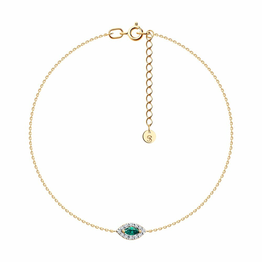 Браслет, красное золото, 585 проба