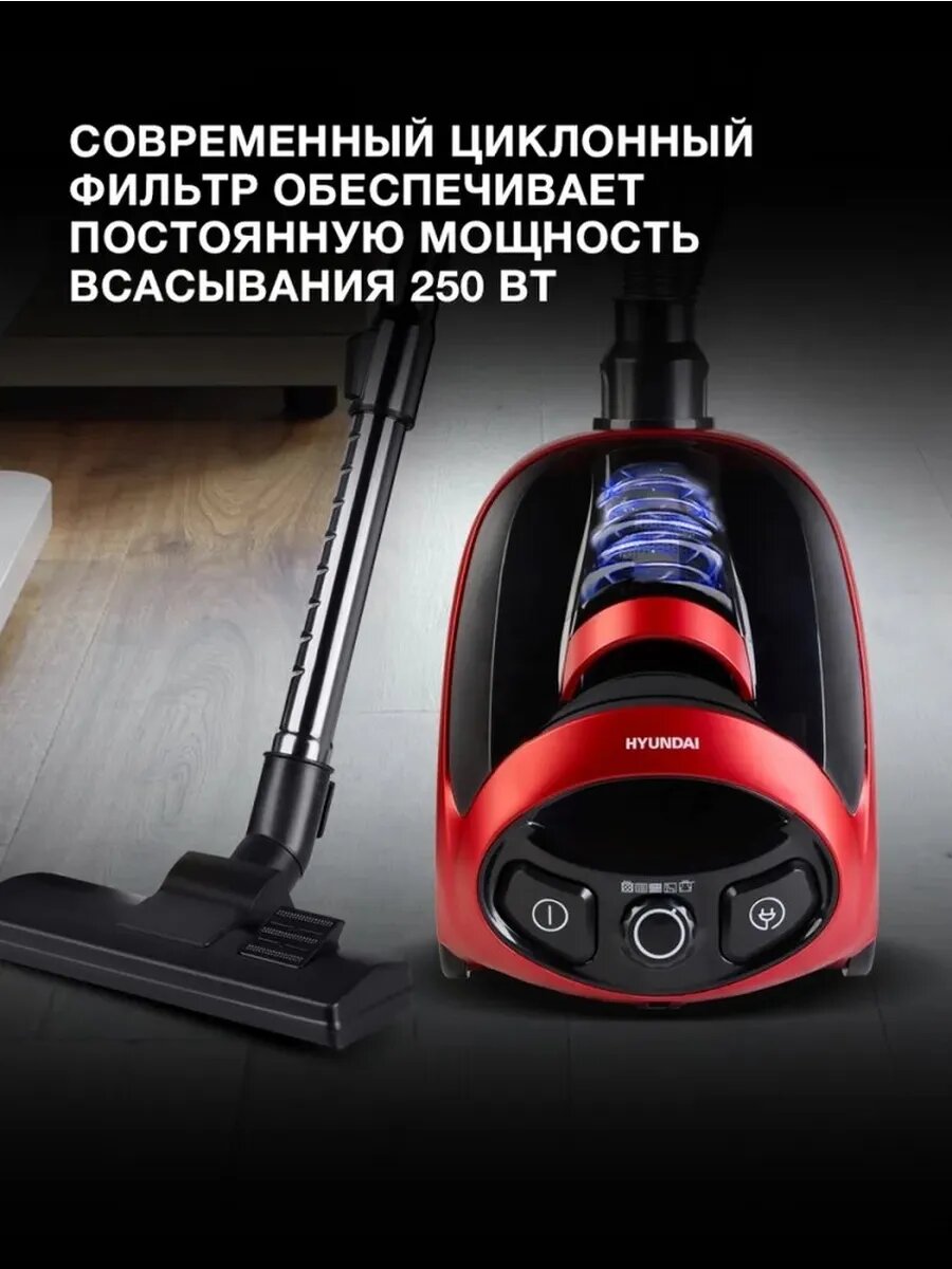 Мощный компактный пылесос с большим объемом