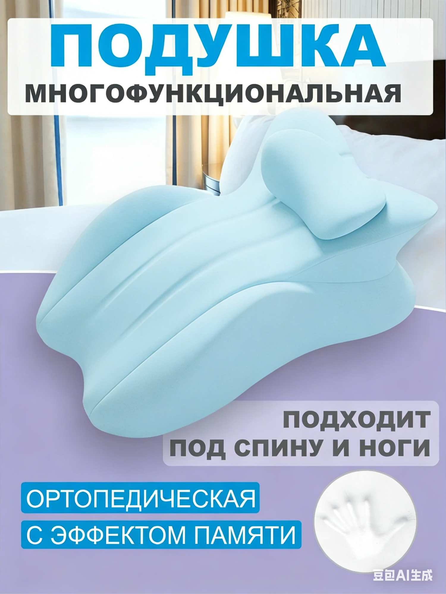 Подушка для осанки и ног с памятью - универсальный помощник для здоровья!