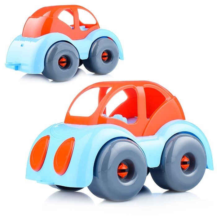 Джип игрушечный Knopa Евро, 22 см, голубой и оранжевый (86246)