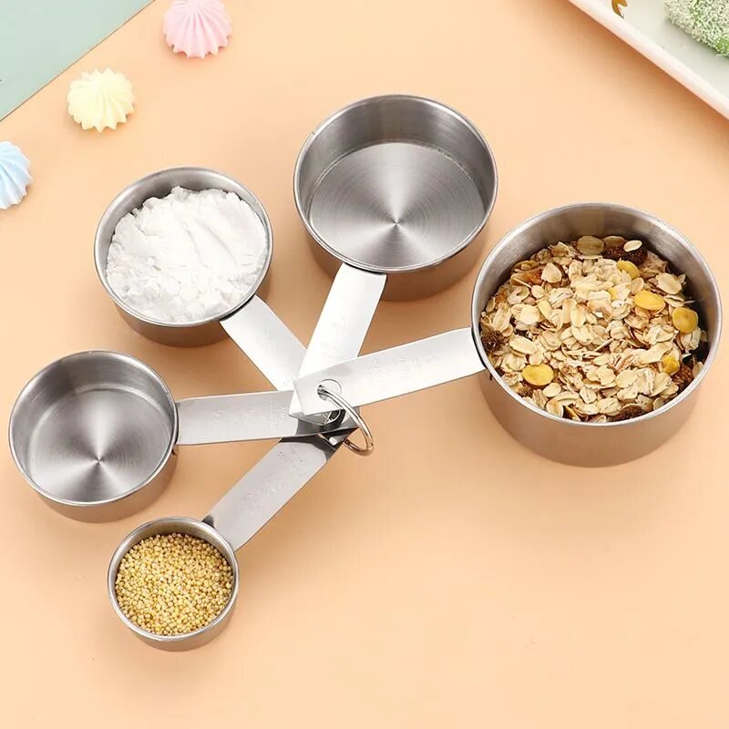 Набор мерных емкостей из нержавеющей стали, 5 шт, 30-250 мл