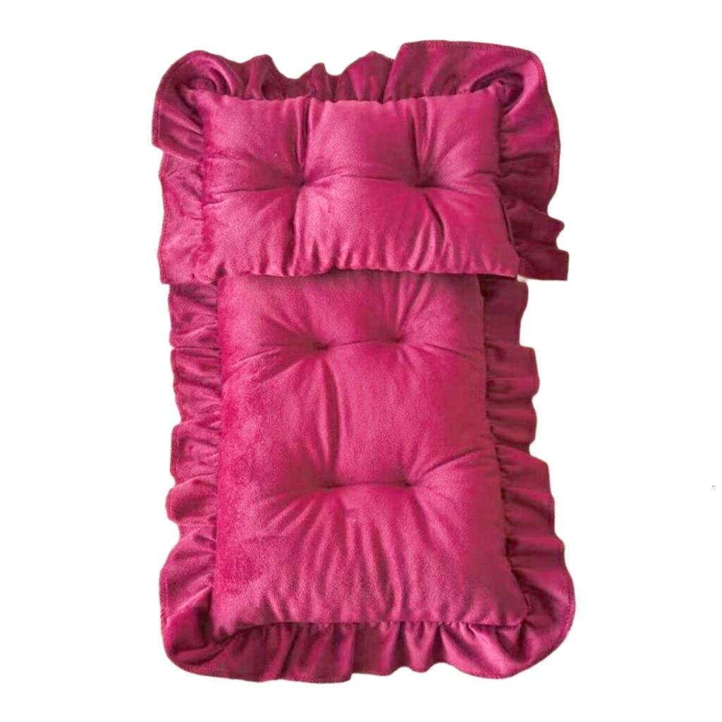 Фото-реквизит для новорожденных: матрас и подушка, Бургундский