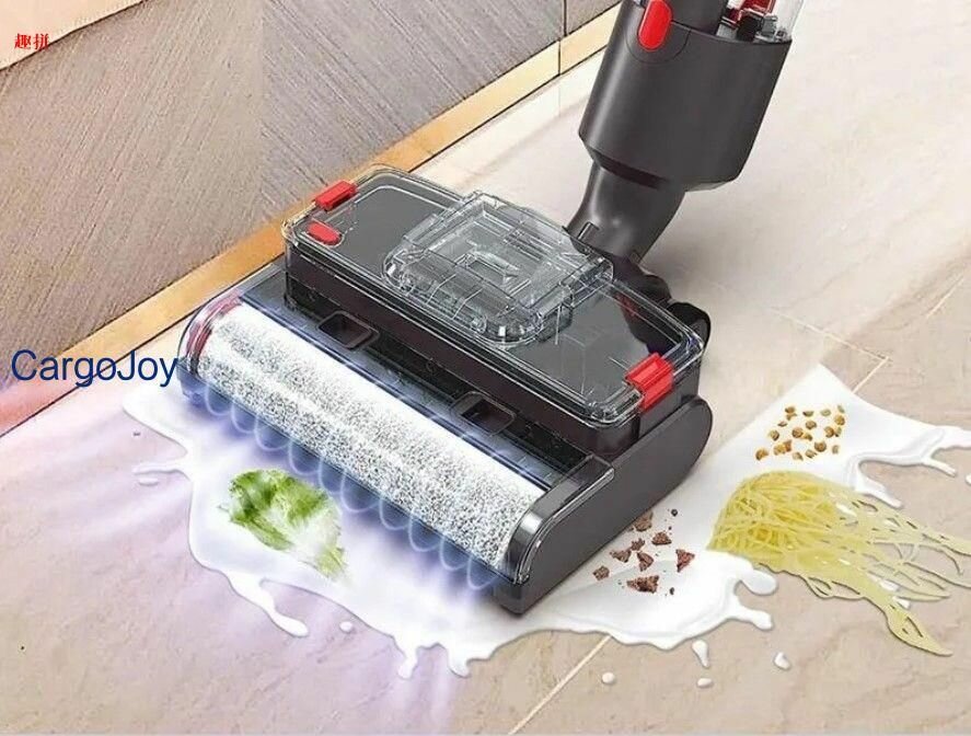 Моющая щетка для пылесоса Dyson V7 V8 V10 V11 V15. Насадка турбо швабра 3в1 : пылесосит, моет и вытирает.