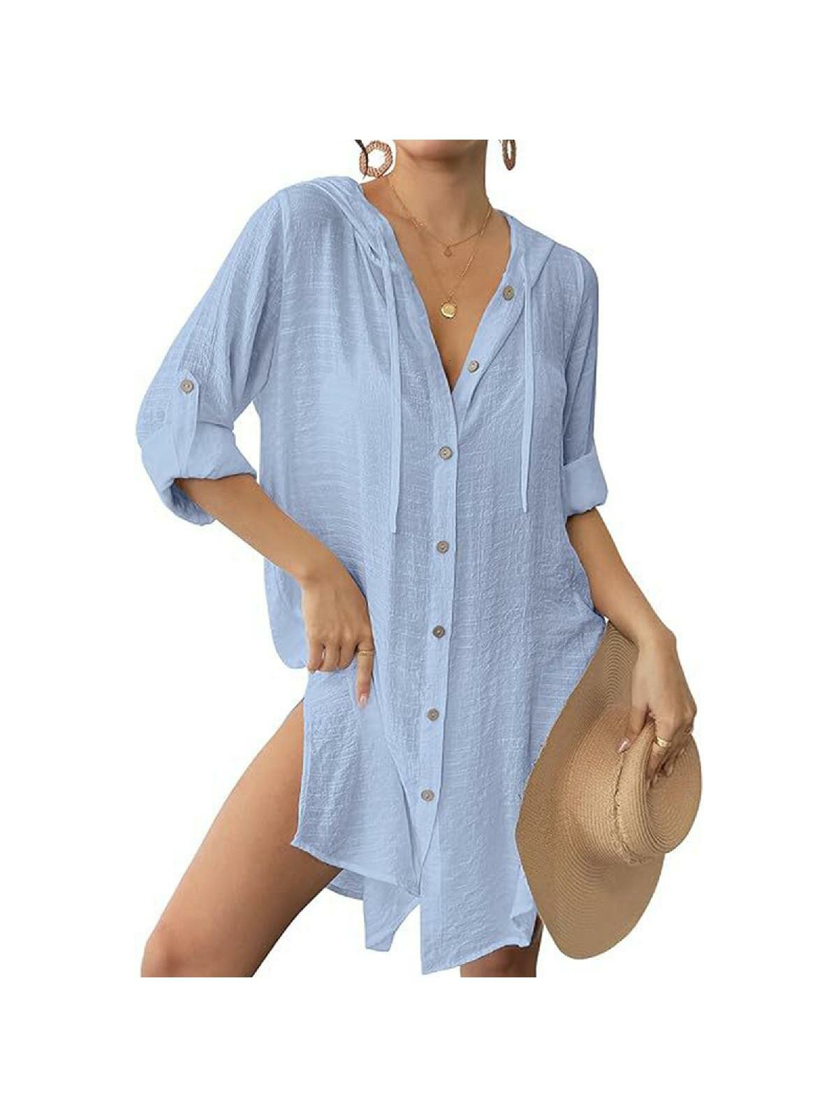 Элегантная Женская рубашка с капюшоном, Подходящая для использования на открытом воздухе и в путешествиях