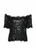 Топ Paco Rabanne Sequin lace top, размер 36, черный