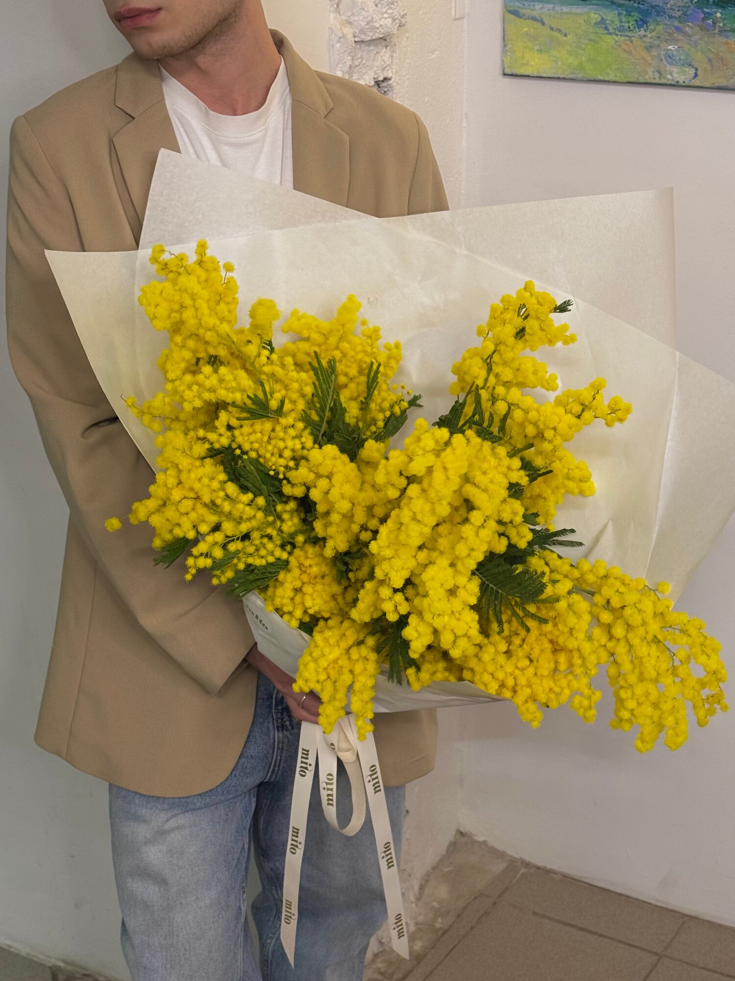 Букет из мимозы