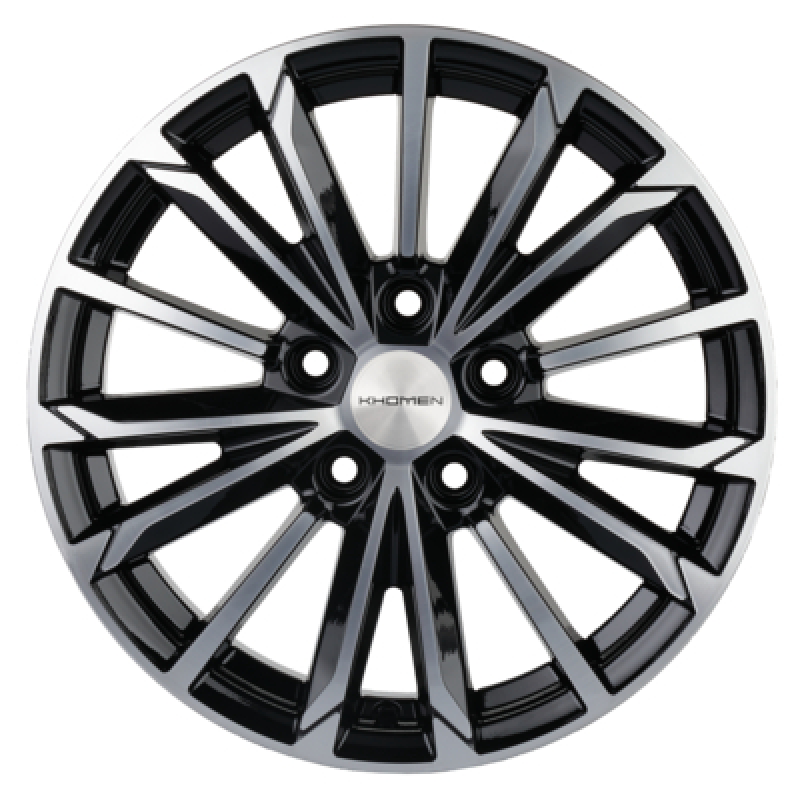 Диск колесный Khomen Wheels KHW1611 (Action) 6,5x16 5x112 Dia66.6 ET39,5 цвет Black-FP